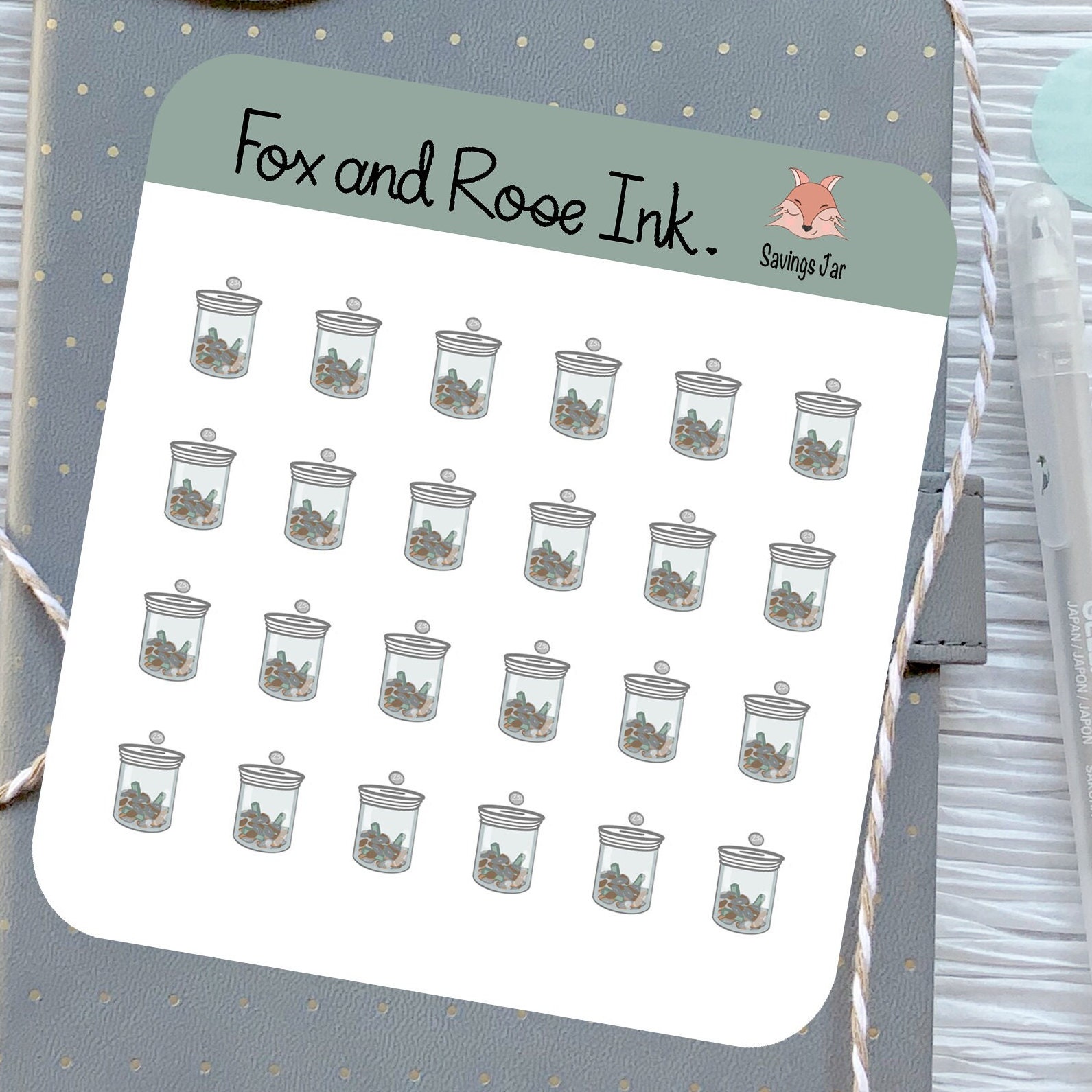 Savings Stickers/ Planner Stickers/ Save Stickers/ Save Money - Etsy