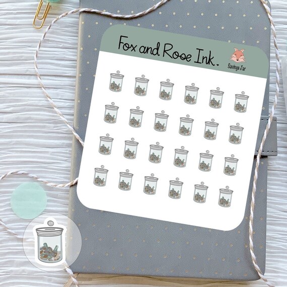 Savings Stickers/ Planner Stickers/ Save Stickers/ Save Money - Etsy