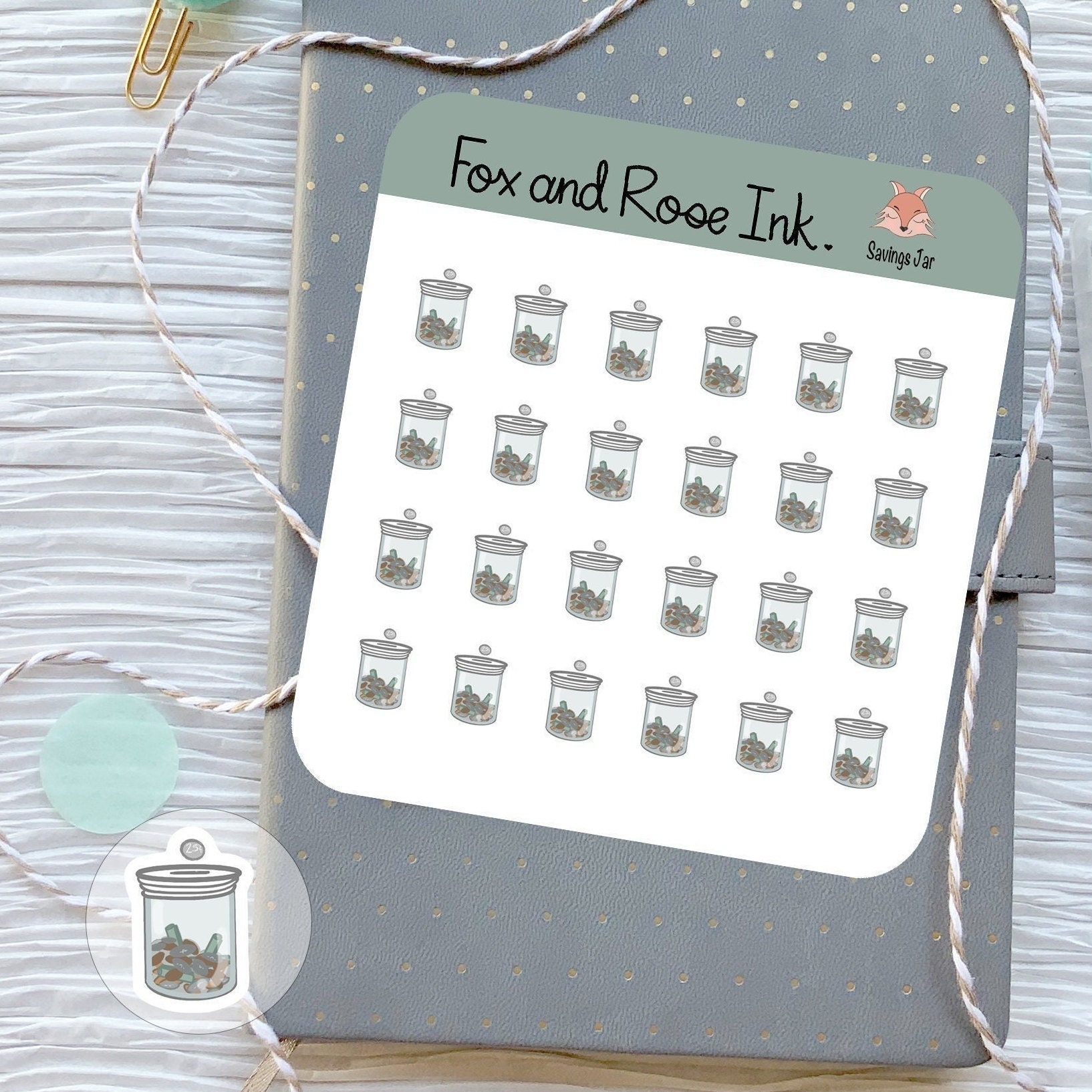 Savings Stickers/ Planner Stickers/ Save Stickers/ Save Money - Etsy