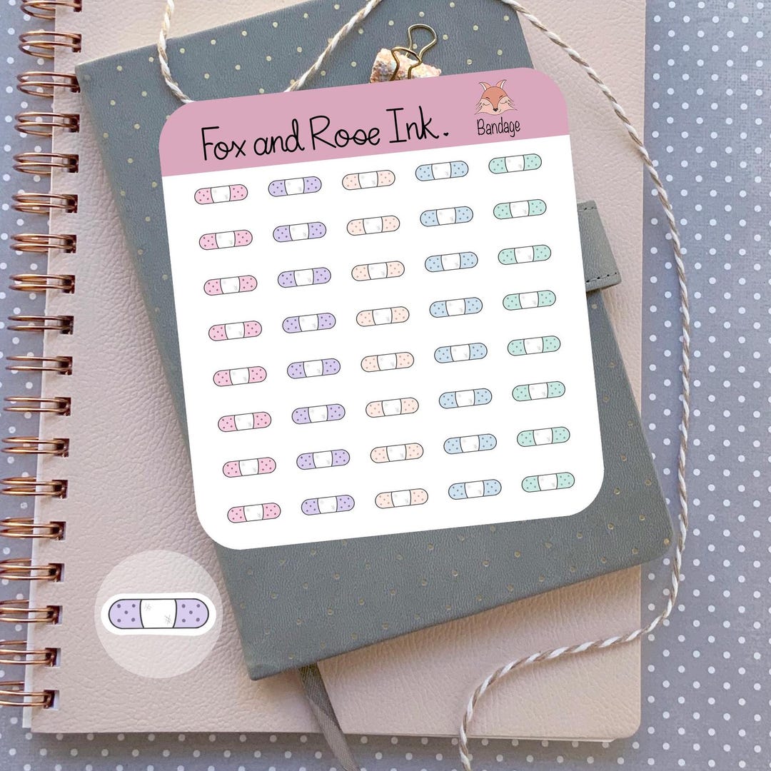 Bandage Planner Stickers⎮band Aid Icon Stickers for Planners and ...
