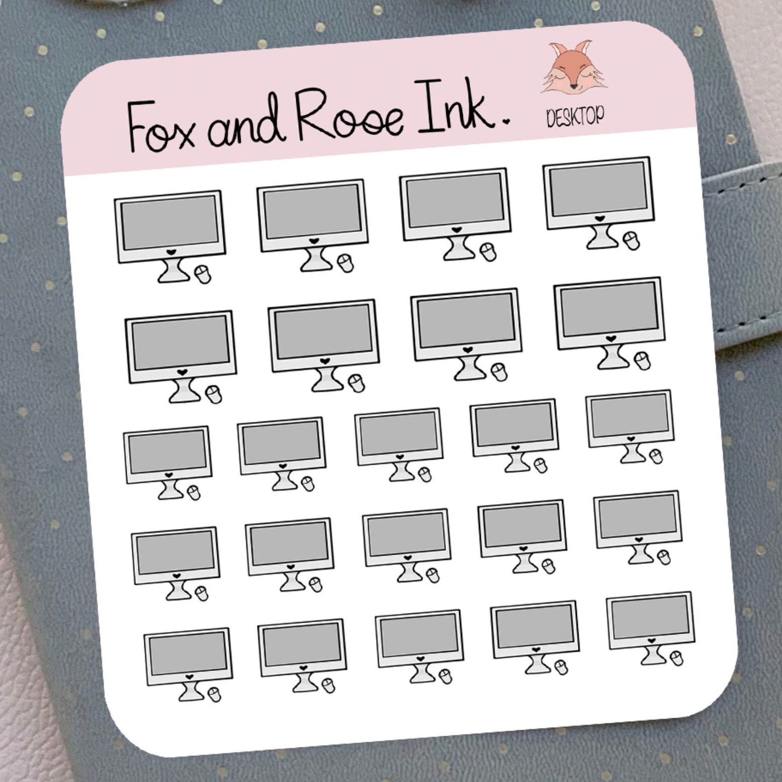 Computer Stickers/ Planner Stickers Sheet/ Desktop Stickers for ...