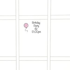 Balloon Planner Sticker Icons Birthday Party Balloon Stickers for ...