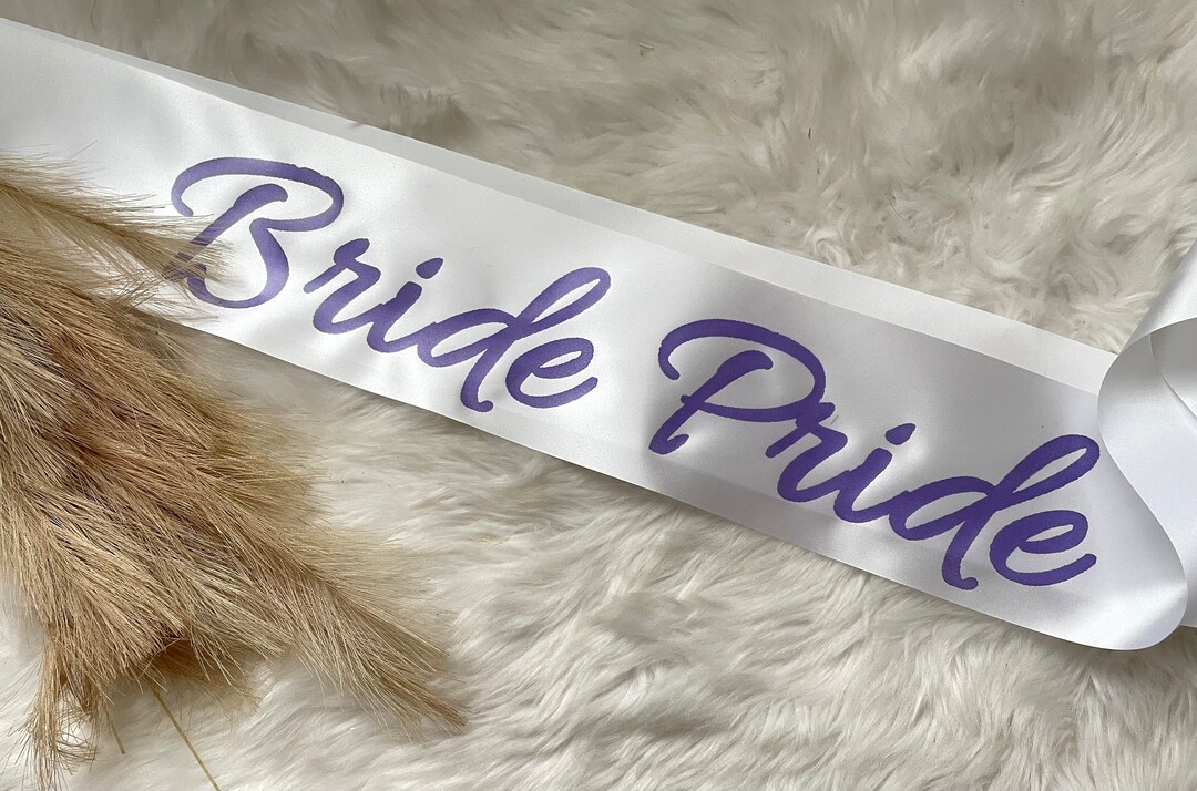 Bride Pride Sash | LGBTQ Pride Sash - Etsy