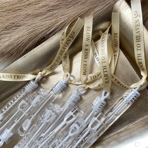 Custom Memorial Bubbles| Send off Funeral Bubble Wand - Etsy