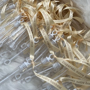 Custom Memorial Bubbles| Send off Funeral Bubble Wand - Etsy