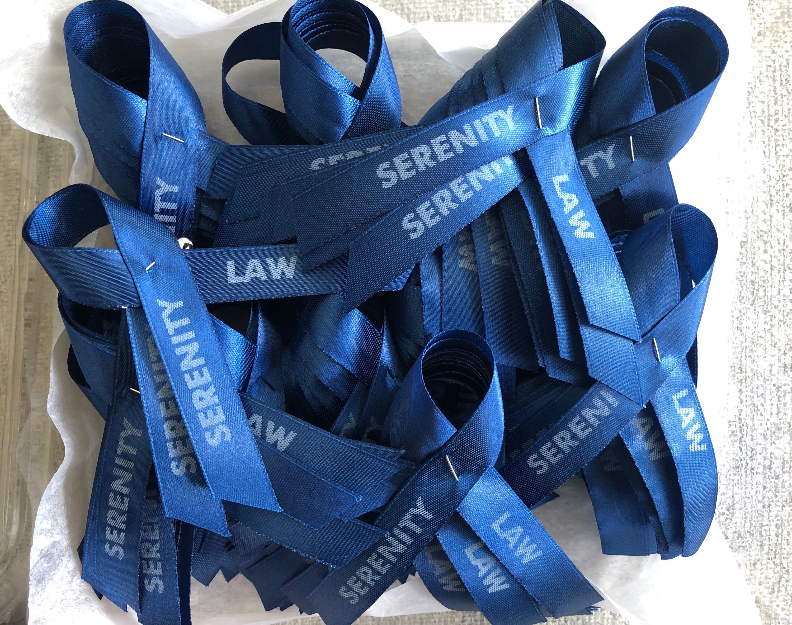 In Memory of Custom Printed Funeral Ribbon Awareness Ribbon | Etsy