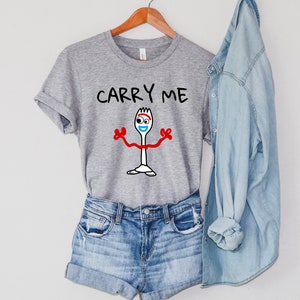 Carry Me Forky Tshirt, Toy Forky Onesie, Family Matching Disney Shirts ...