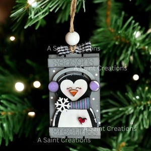 DIY Kit or Painted Christmas Pallet Ornaments, Christmas Gift, Snowman ...