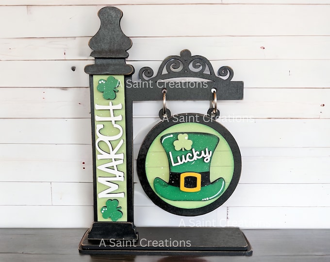 Seasonal Interchangeable Sign, Seasonal Sign, Decorative Post, Tabletop ...