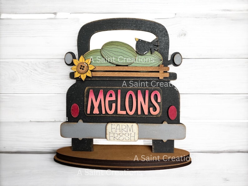 DIY Kit or Finished Watermelon Decor Set, Summer Decor, Summer Tiered ...