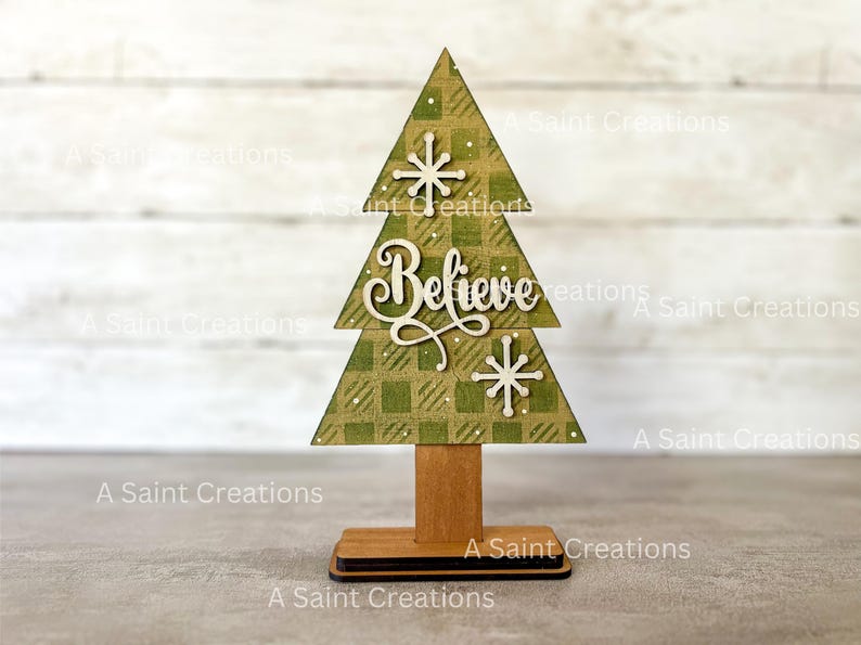 DIY Kit or Painted Rustic Christmas Tree, Christmas Decor, Holiday ...