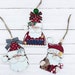 DIY Kit or Painted Christmas Pallet Ornaments, Christmas Gift, Snowman ...