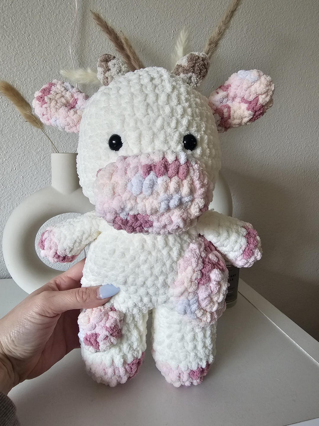 Crochet Stuffed Cow - Etsy