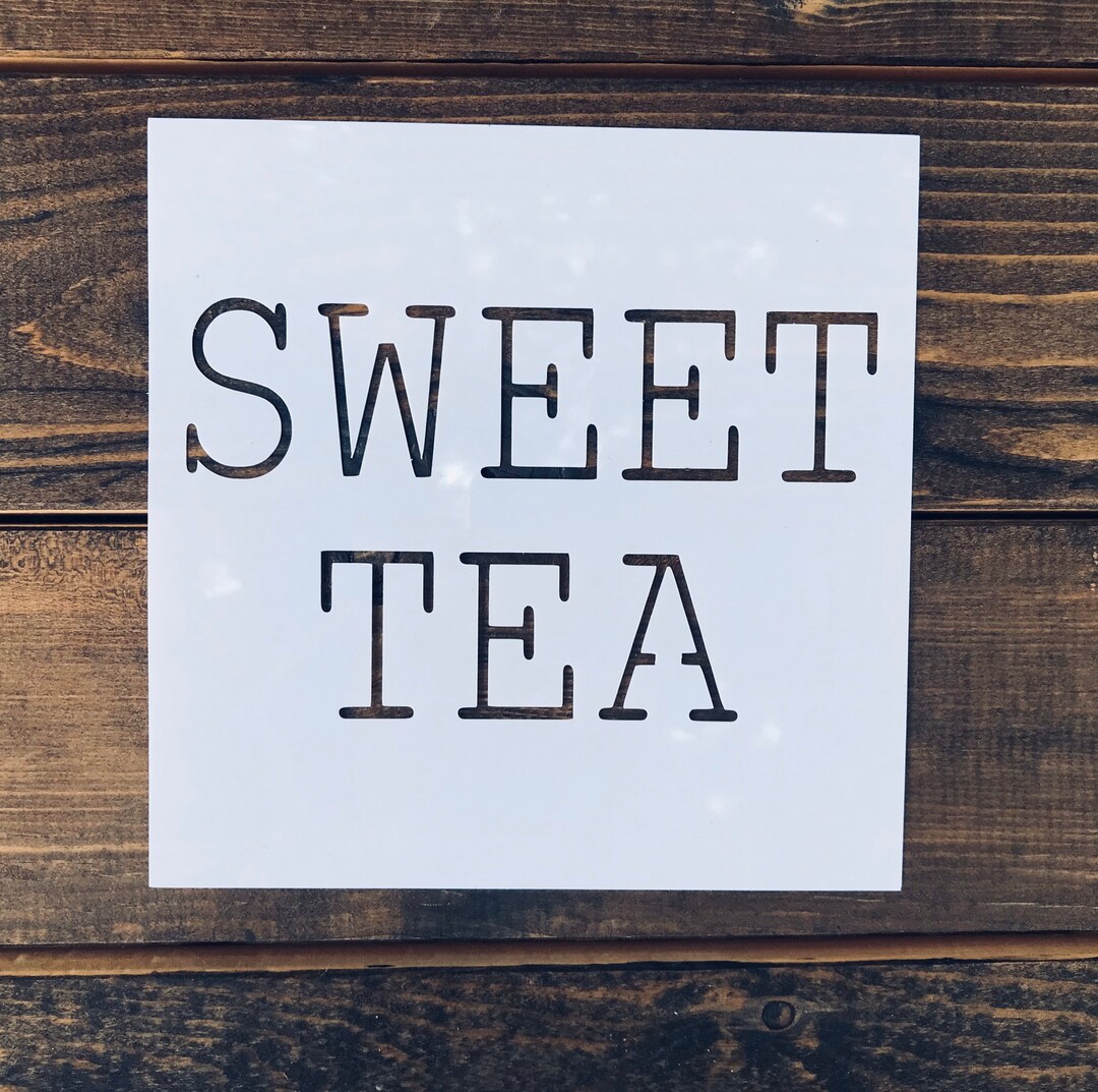 Stencil, Reusable Sweet Tea Stencil, Summer Mini Sign Stencil, Gift for ...