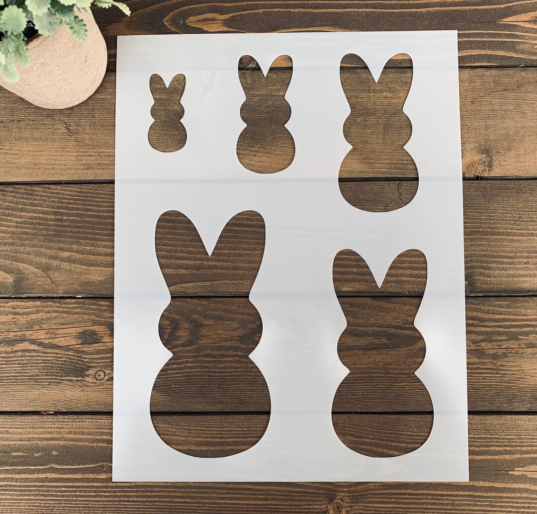 Stencil, Reusable Bunny Stencil, Easter Bunny Stencil, Easter Stencil ...