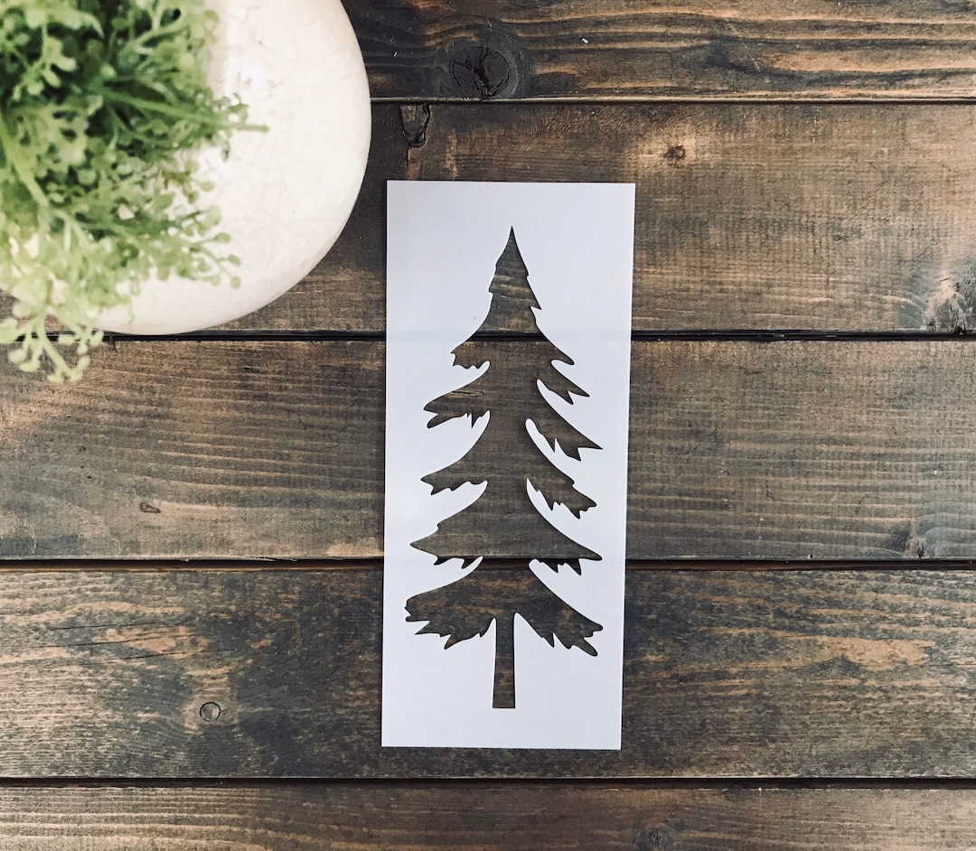 Stencil, Skinny Tree Stencil , Tree Stencil, Christmas Tree Stencils ...