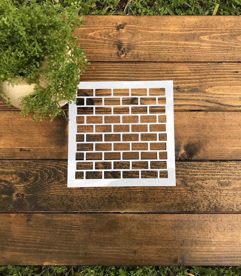 Reusable Brick Wall Stencilbrick Stencil DIY Brick Stencil | Etsy