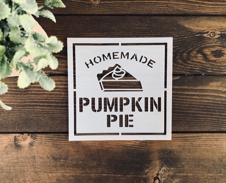 Stencil Pumpkin Pie Stencil Pie Stencil Fall Stencil - Etsy