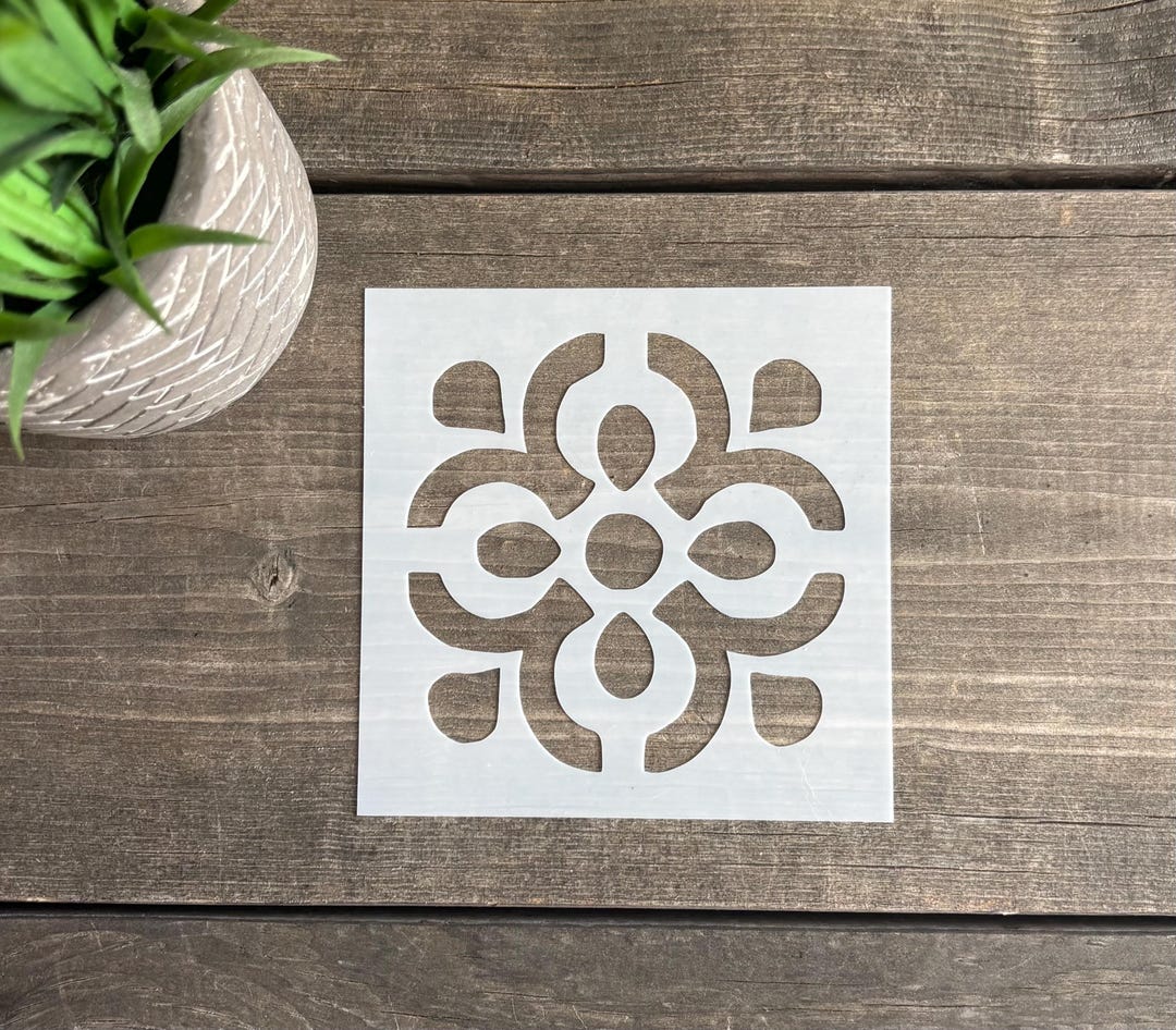 Reusable Tile Stencil,decorative Tile Stencil, Floor Tile Stencil, Tile Stencil for Painting ...