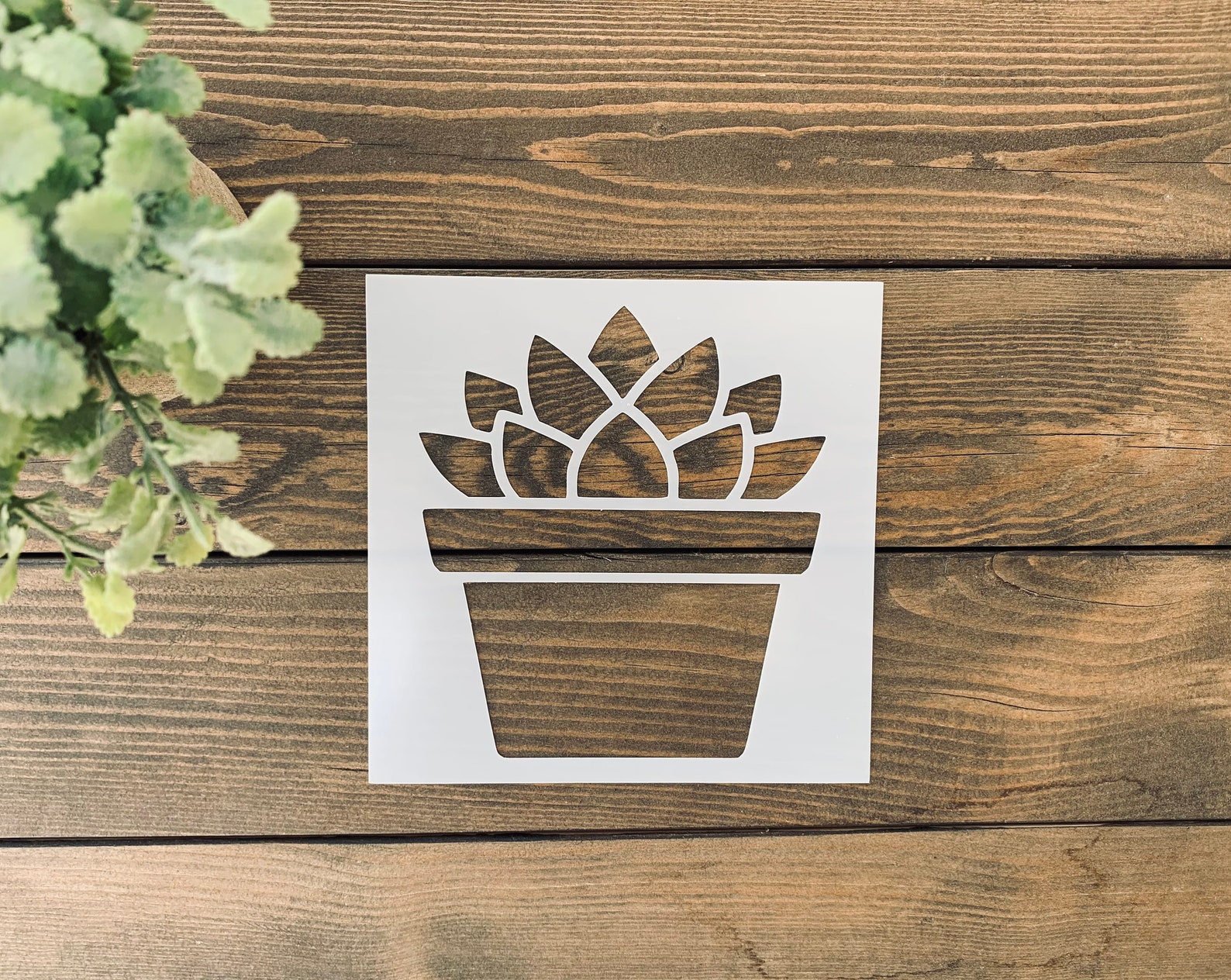 Stencil Succulent Stencil Succulent Mini Sign Stencil Gift - Etsy