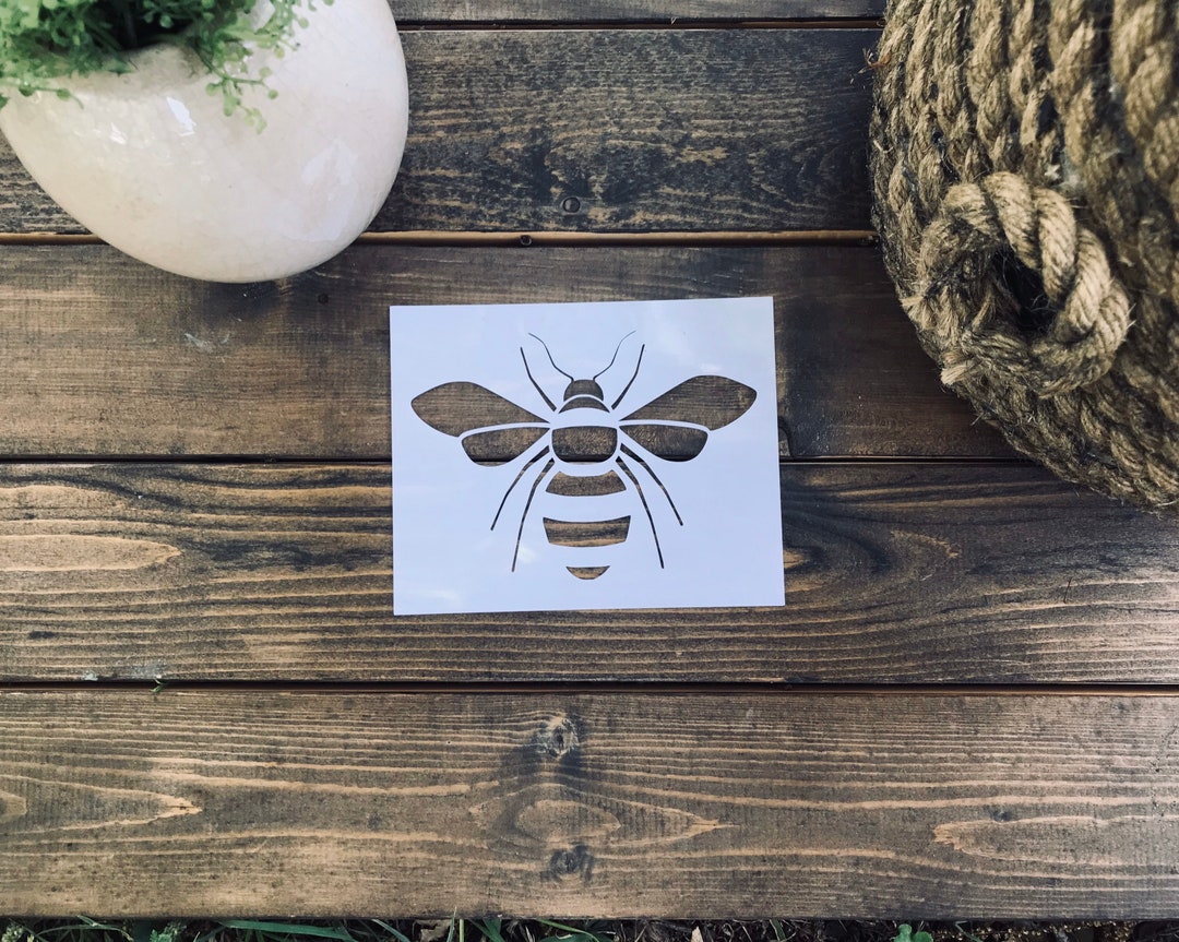 Reusable Bee Stencil, Bee Stencil, Springtime Stencil, Bumblebee ...