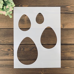 Stencil, Reusable Egg Stencil, Easter Egg Stencil, Easter Stencil, Easter Themed Stencil, Spring ...