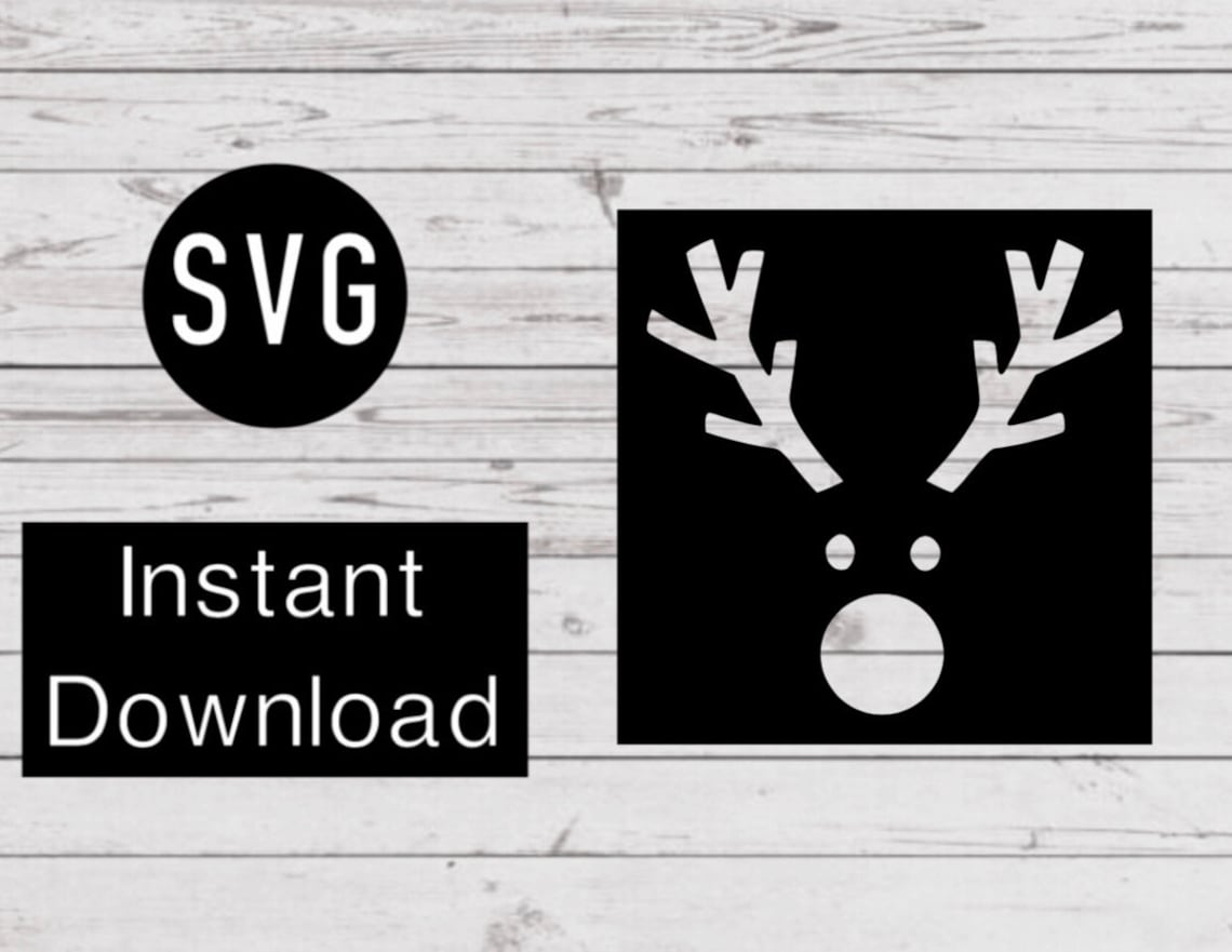 Rudolph Stencil Svg Reindeer Stencil SVG Rudolph Stencil - Etsy
