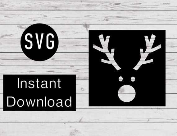 Rudolph Stencil Svg Reindeer Stencil SVG Rudolph Stencil | Etsy