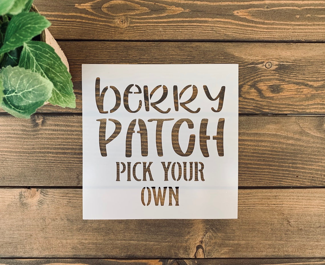 Stencil Reusable Strawberry Stencil Strawberry Farm Stencil - Etsy