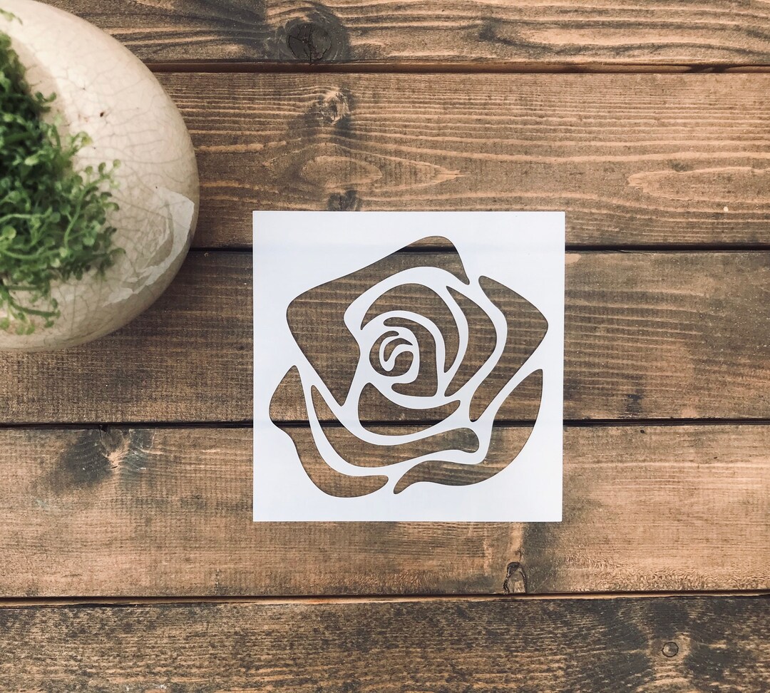 Stencil, Rose Stencil, Flower Stencil, DIY Rose, Gift for Crafter ...
