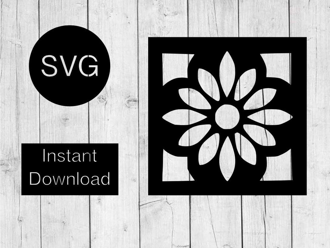 Tile Stencil SVG, Tile Stencil Cut File, Instant Stencil SVG, Farmhouse ...