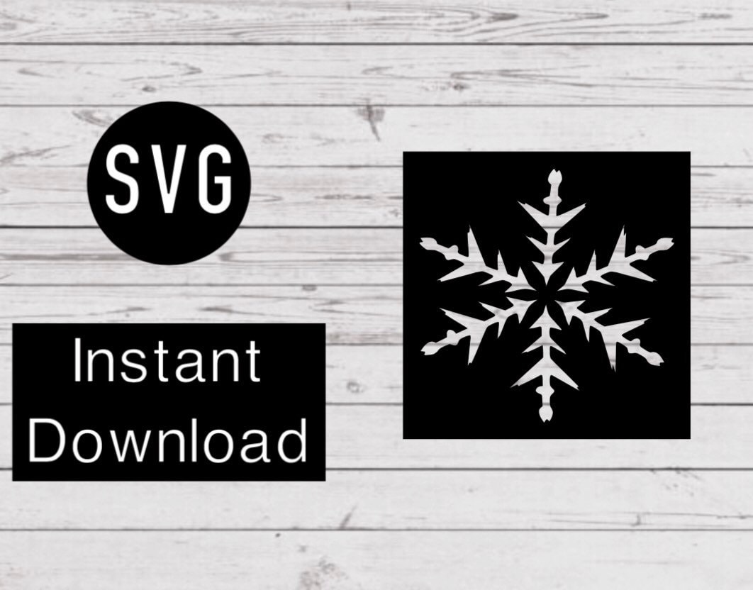 Snowflake Stencil SVG Snowflake SVG Snowflake Stencil - Etsy