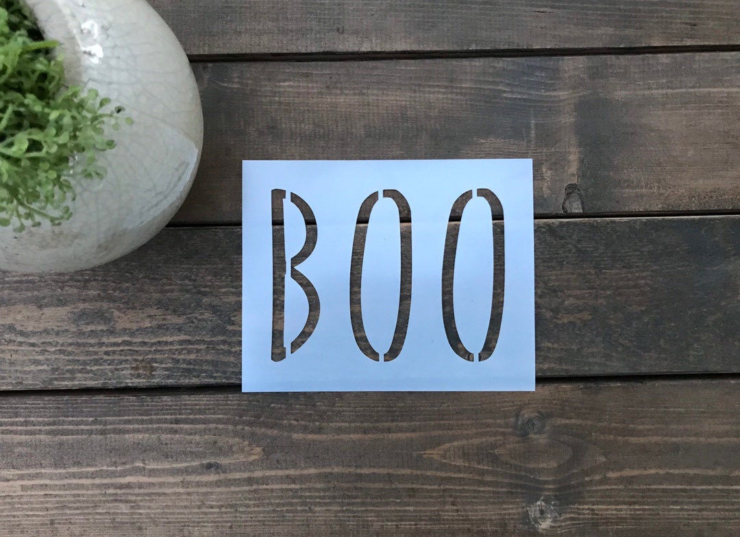 Stencil, Boo Word Stencil , Halloween Stencils, Gift for Crafter ...
