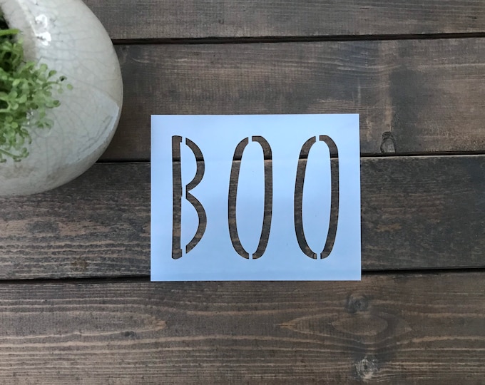 Stencil, Boo Word Stencil , Halloween Stencils, Gift for Crafter ...