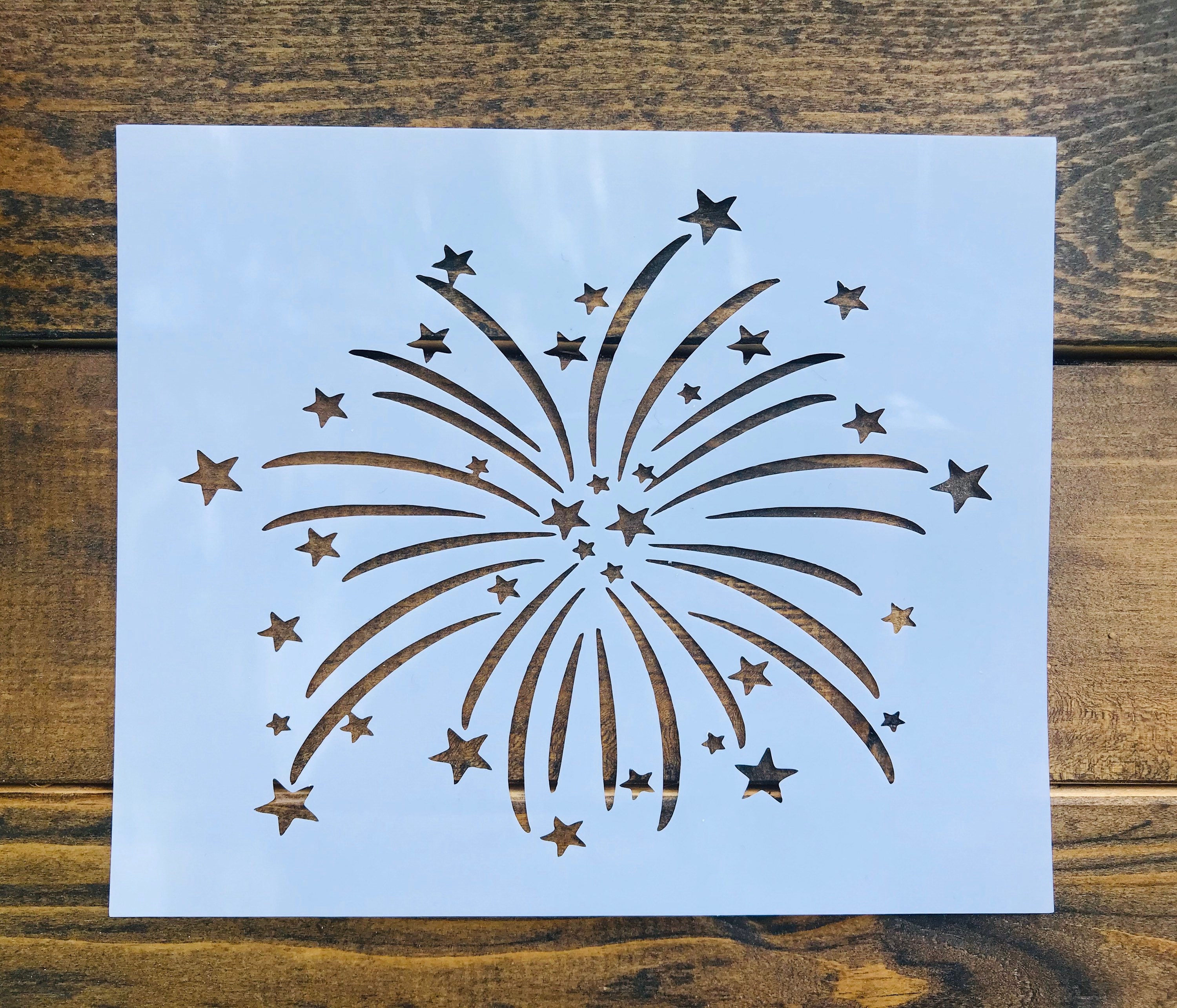 Reusable Firework Stencil 4th Of July Stencil Independence | Etsy
