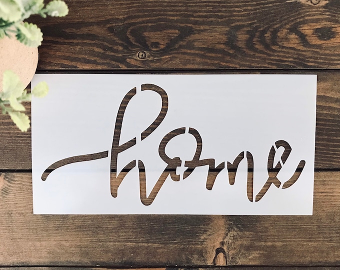 Stencil, Reusable Home Stencil, Home Word Stencil, Home Stencil for ...