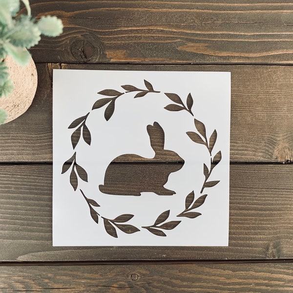 Rabbit Stencil - Etsy