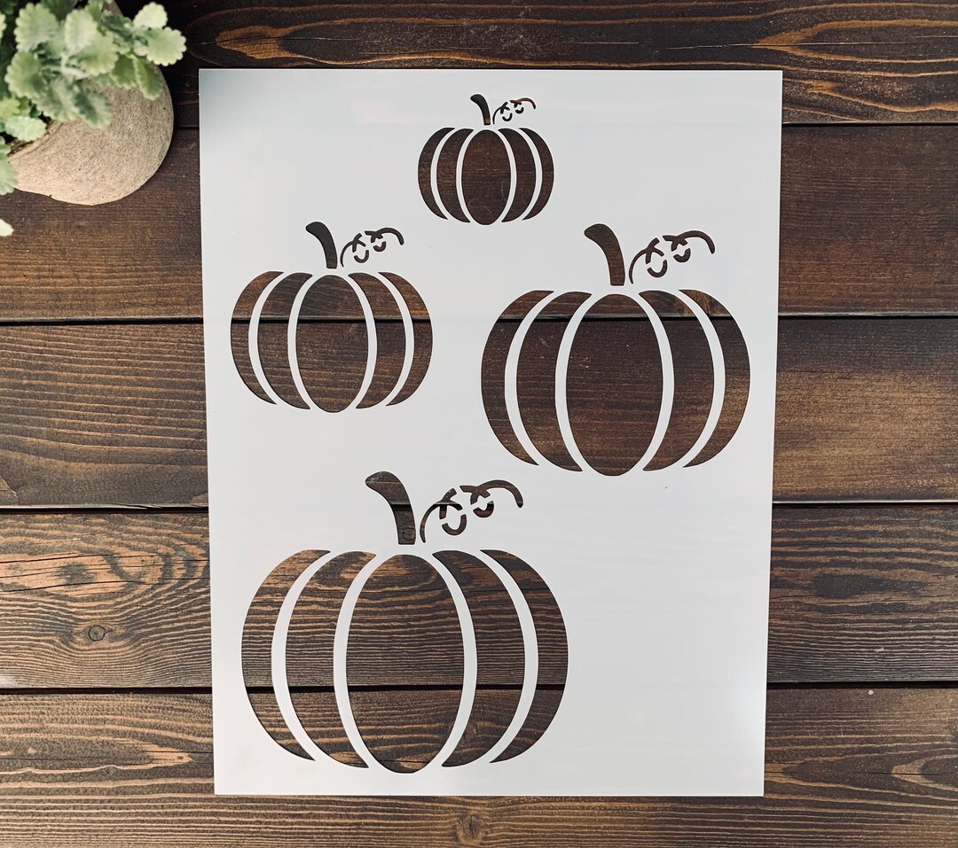 Stencil, Pumpkin Stencil Sheet, Fall Stencil, DIY Pumpkin , Gift for ...