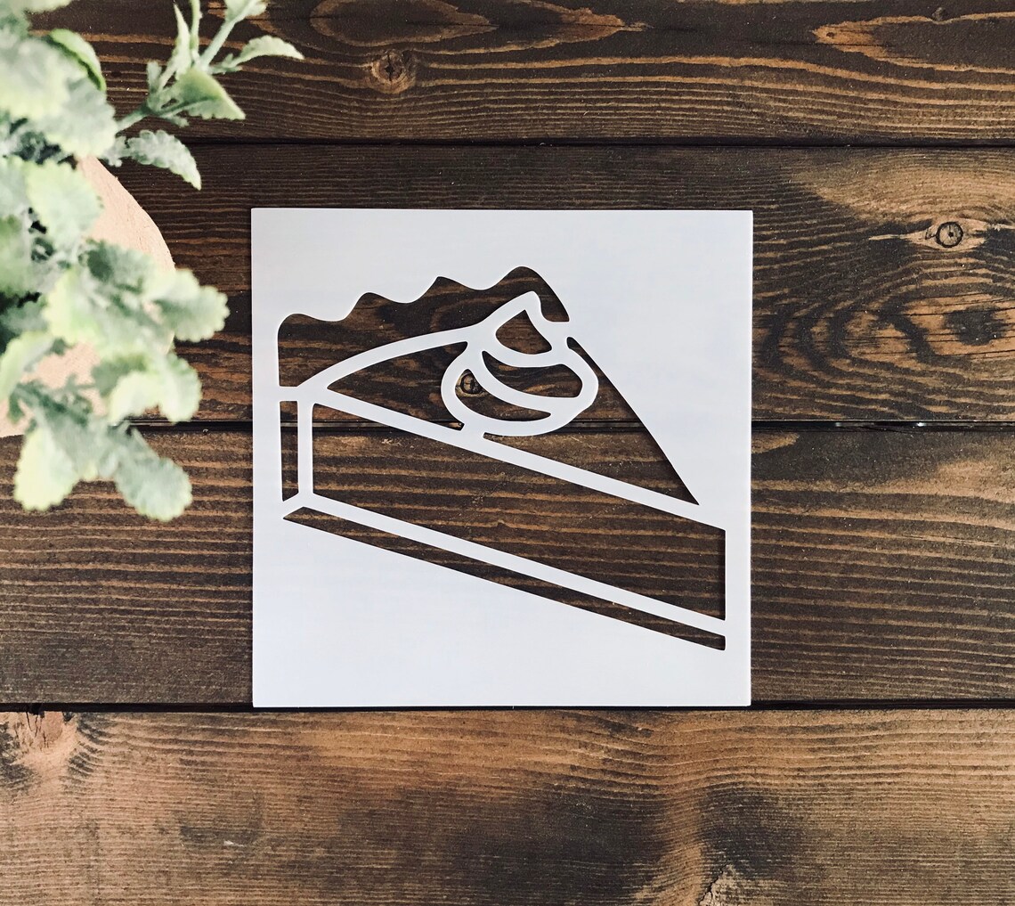 Stencil Pumpkin Pie Stencil Pie Stencil Fall Stencil - Etsy