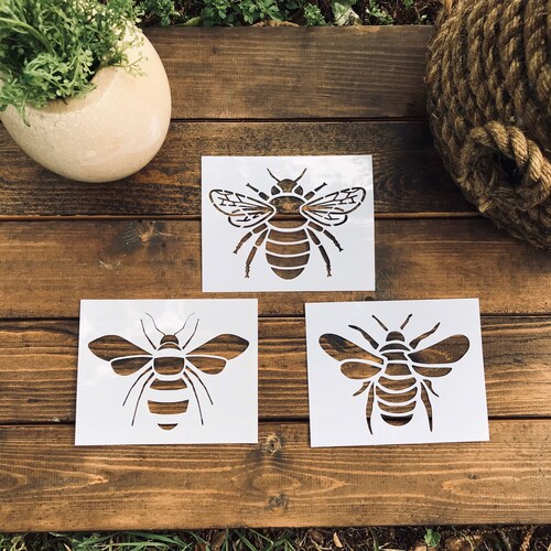 Reusable Bee Stencil Bundle Bee Stencil Springtime Stencil - Etsy