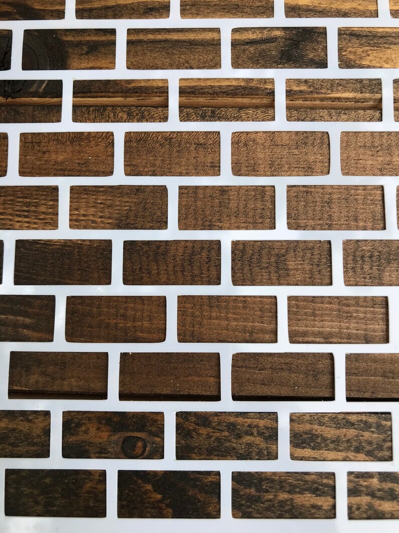 Reusable Brick Wall Stencilbrick Stencil DIY Brick Stencil | Etsy