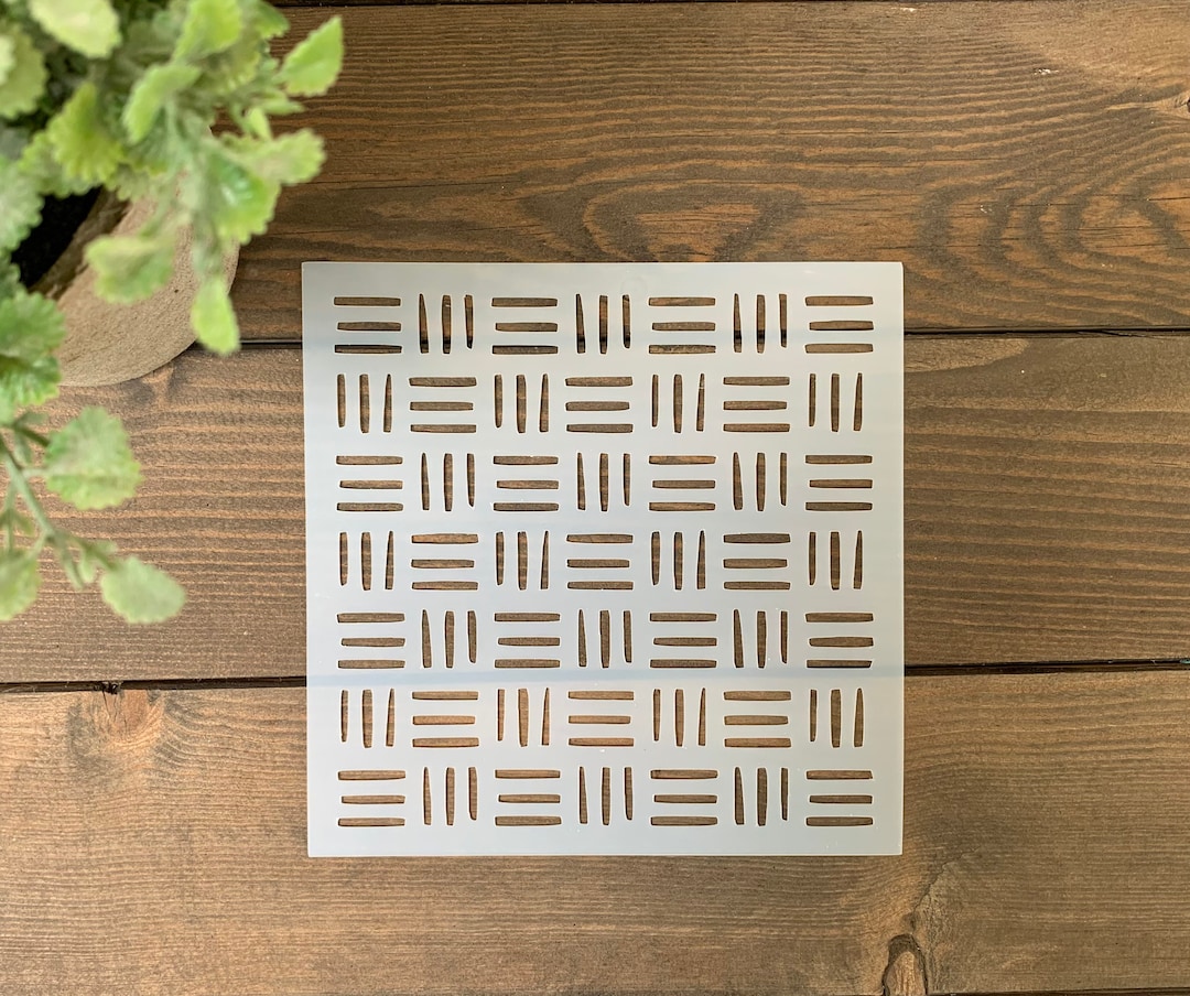 Stencil, Dash Line Pattern Stencil, Boho Cookie Stencil, Boho Pattern ...