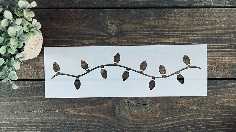 Stencil, Reusable Christmas Light Stencil, Light Stencil, Christmas ...