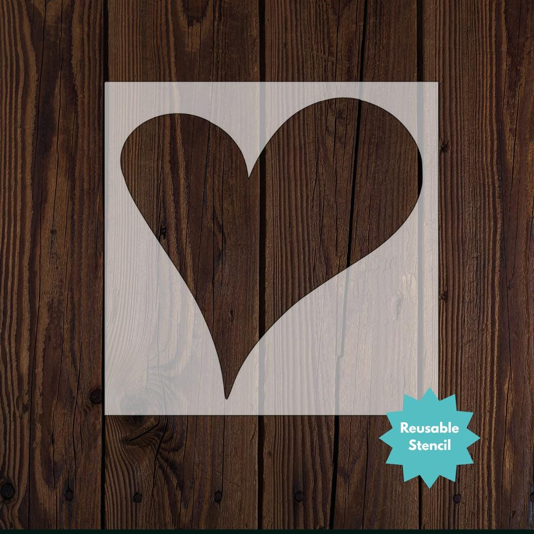 Stencil, Reusable Heart Stencil, Valentines Stencil, Love Stencil ...