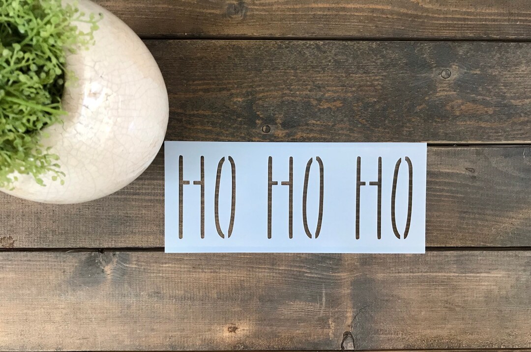 Stencil Ho Ho Ho Word Stencil DIY Christmas Decor Mini - Etsy México