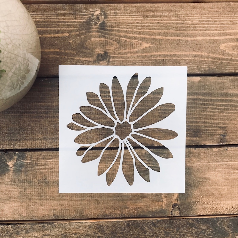 Daisy Stencil - Etsy