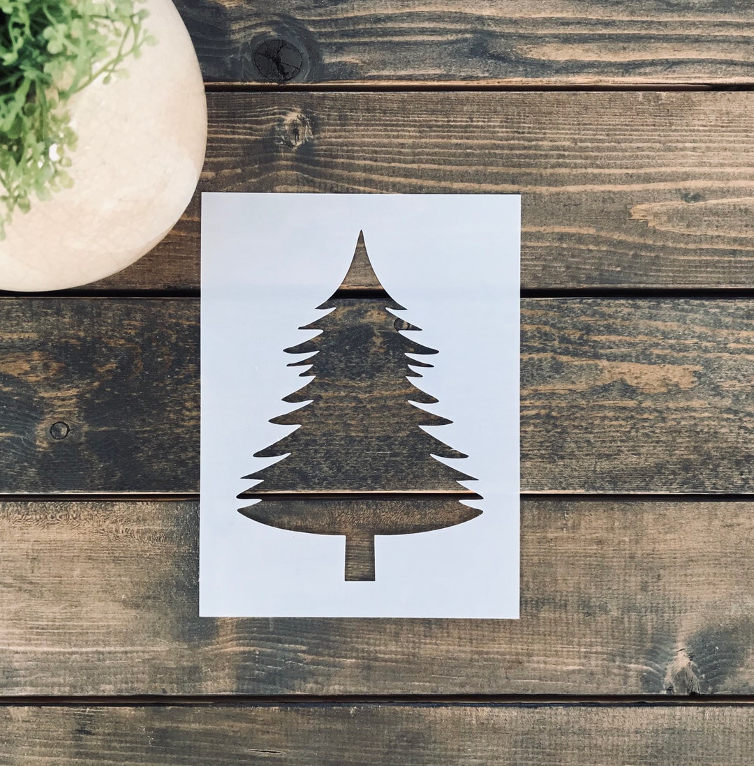 Christmas Tree Stencil , Tree Stencil, Christmas Stencil, Forest Tree ...