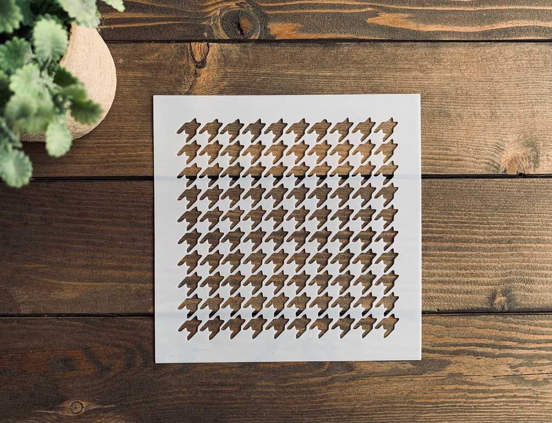 Stencil, Houndstooth Pattern Stencil, Houndstooth Stencil, Houndstooth ...