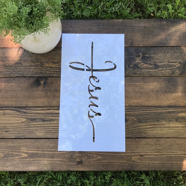 Jesus Cross Stencil - Etsy