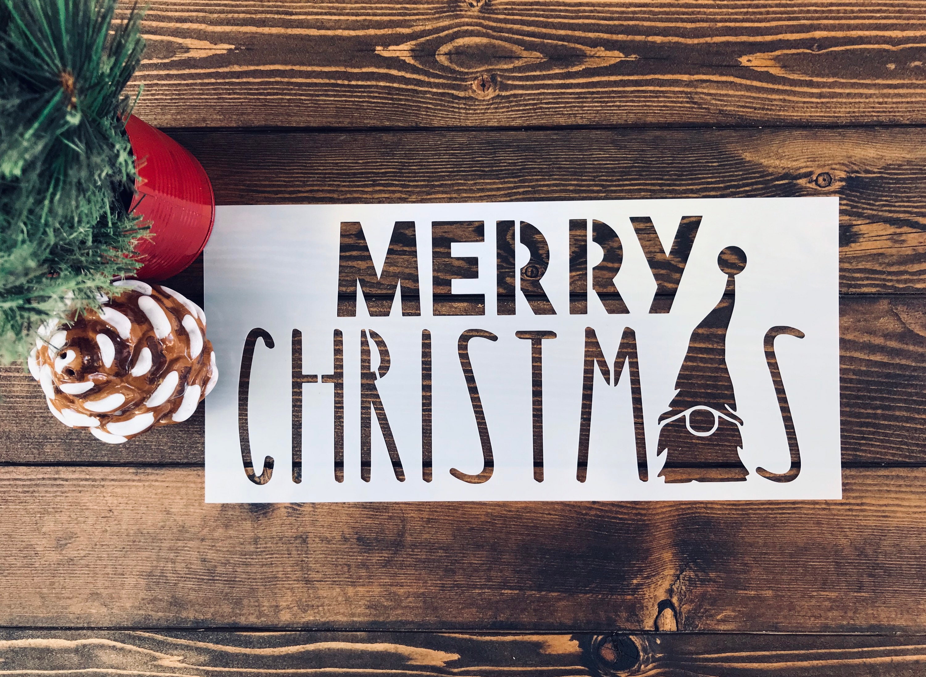 Stencil Reusable Merry Christmas Stencil Christmas Stencil - Etsy